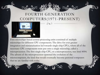 History of computers | PPTX | Technology & Computing