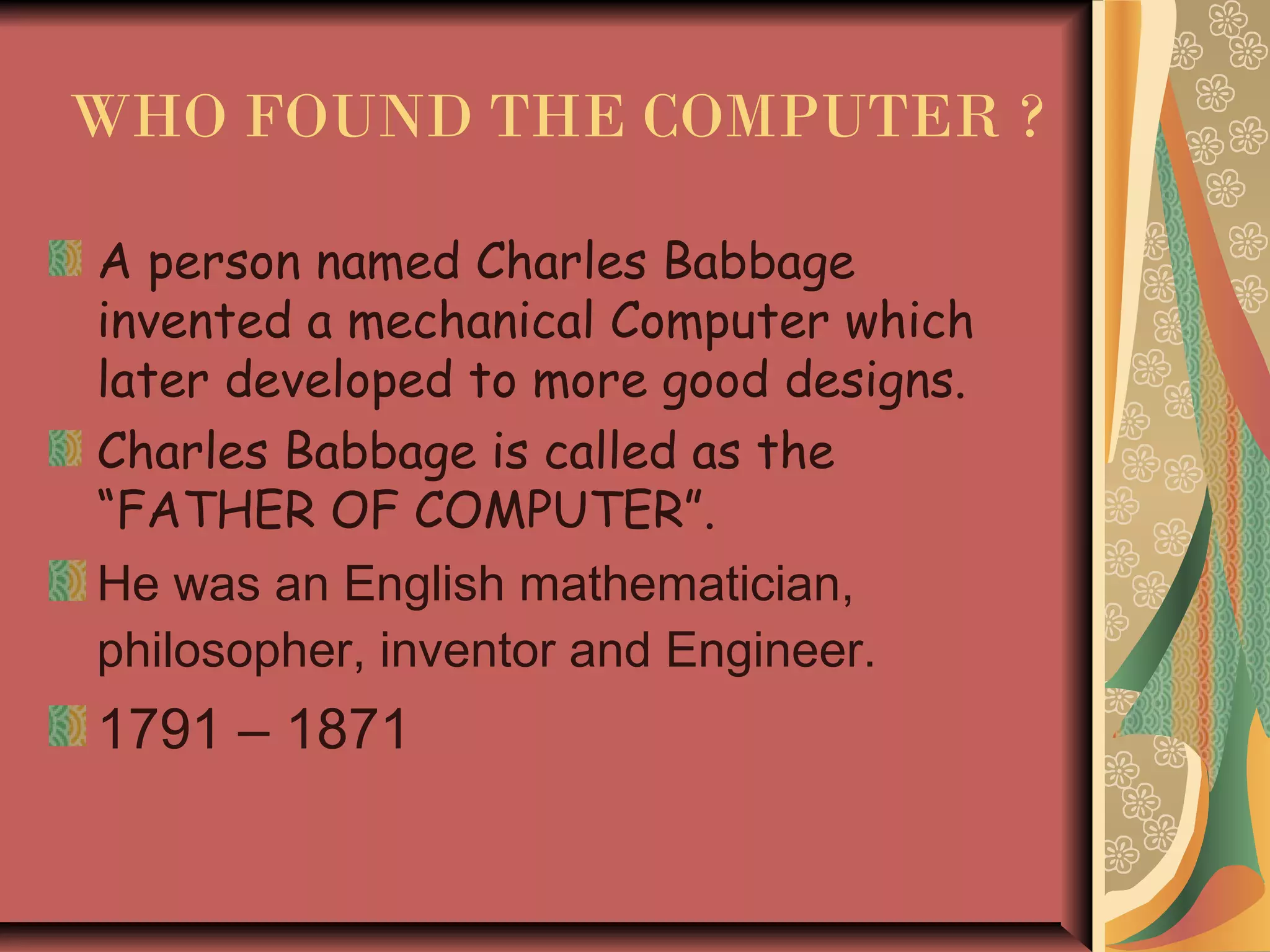 History of computers | PPT | Computing | Technology & Computing