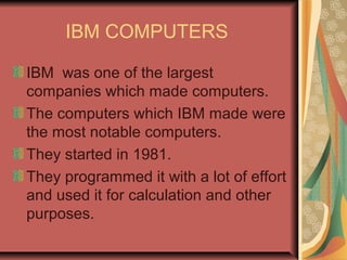 History of computers | PPT | Computing | Technology & Computing