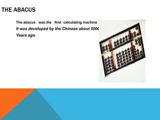 History of computers | PPTX | Science