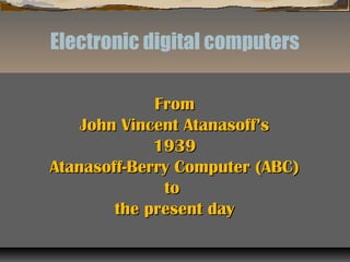 Historyofcomputers | PPT