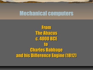 Historyofcomputers | PPT