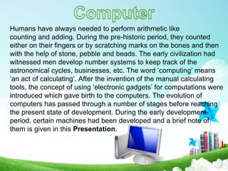History of computers | PPTX