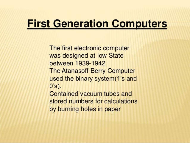 History of computers