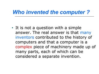 History of computers | PPT