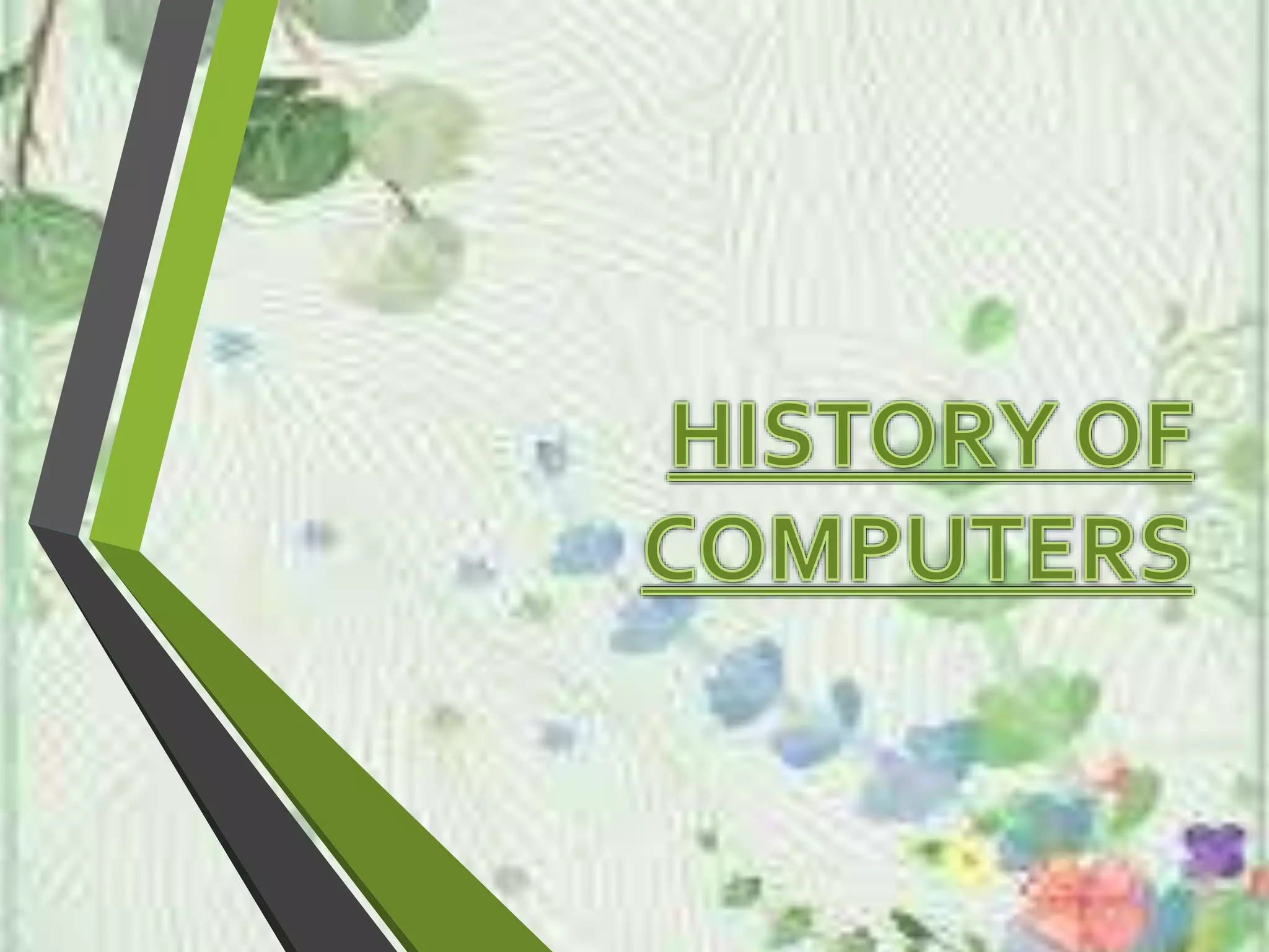 History of computers | PPTX