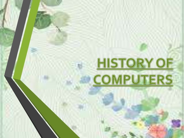 History of computers | PPTX