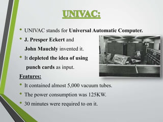 History of computers | PPTX