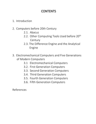 History of Computers | PDF | Computing | Technology & Computing