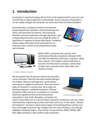 History of Computers | PDF | Computing | Technology & Computing