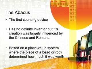 History of Computers.ppt | Computing | Technology & Computing