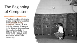 History Of Computers on my opinion, i am student | PPT