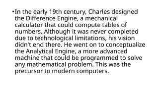 A short History of Computers generated by AI | PPT