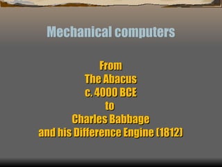 history of computers and its generations | PPT