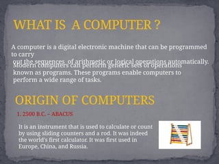 HISTORY OF COMPUTERS till early computers.pptx