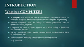 History of computers 2 | PPTX | Computing | Technology & Computing