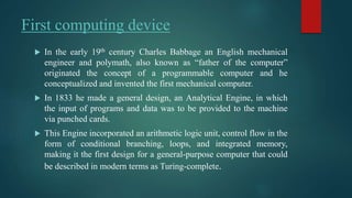 History of computers 2 | PPTX | Computing | Technology & Computing