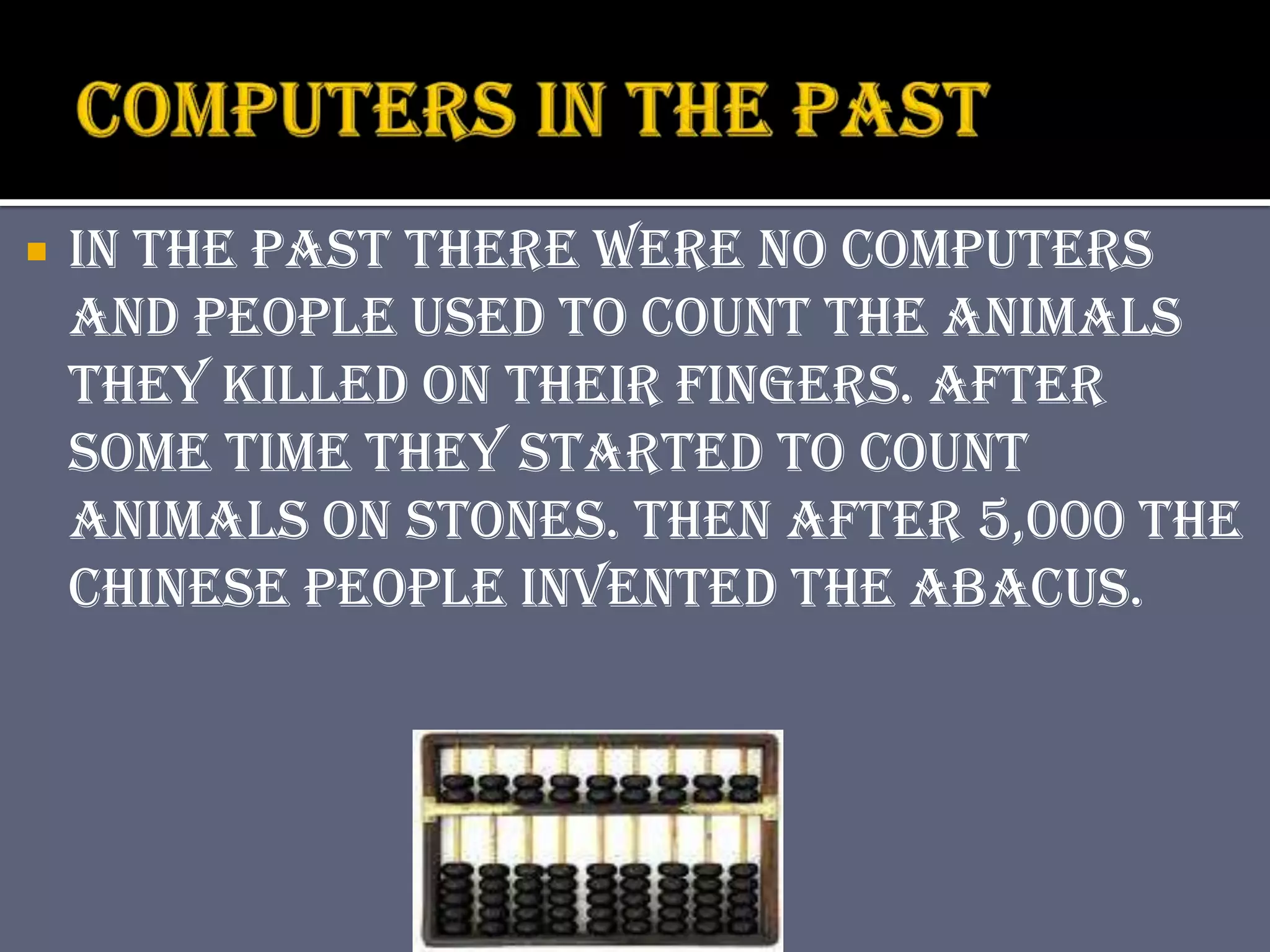 History of computers hamza 4q | PPT