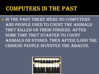 History of computers hamza 4q | PPT