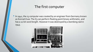 History_of_computers_Mini_Presentation.pptx | Computing | Technology ...