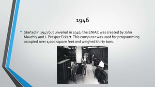 History_of_computers_Mini_Presentation.pptx | Computing | Technology ...