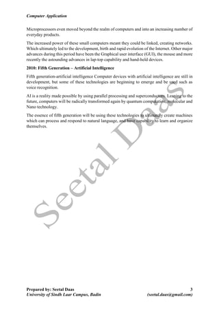 History of computer system | PDF