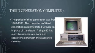 HISTORY OF COMPUTER presentation in english.pptx | Computing ...