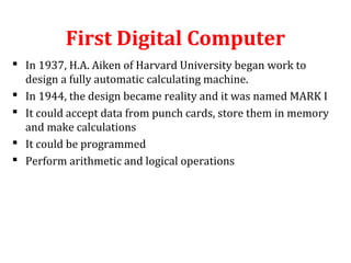 History of computing | PPT