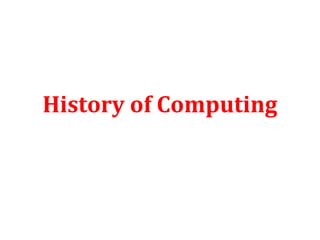 History of computing | PPT