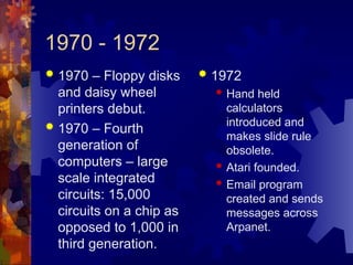 History computers and different types of computer, milestones in ...