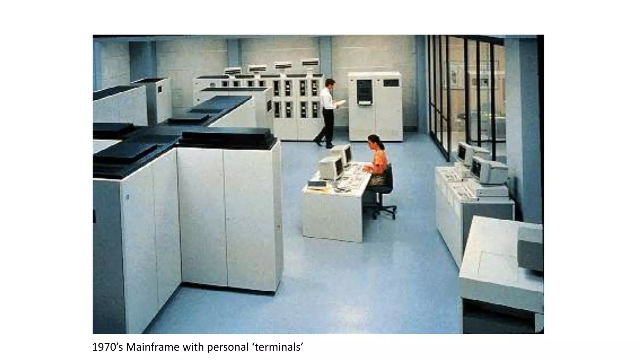 History of computing mainframe midrange server and Cloud | PPTX