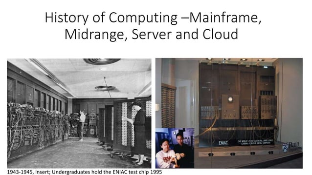 History of computing mainframe midrange server and Cloud | PPTX