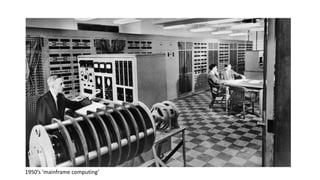 History of computing mainframe midrange server and Cloud | PPTX