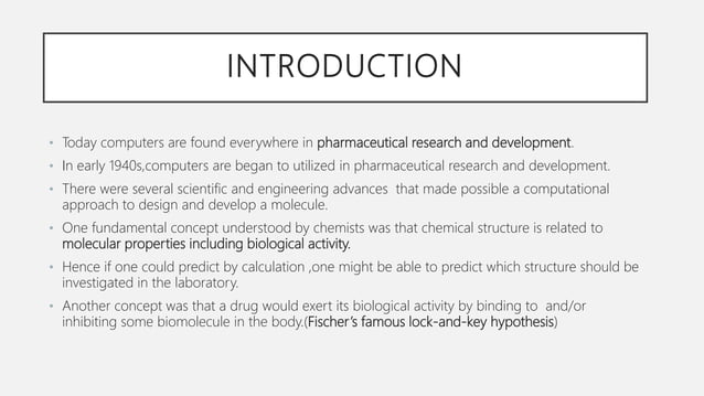 History of computers in Pharmaceutical research & Development | PPTX
