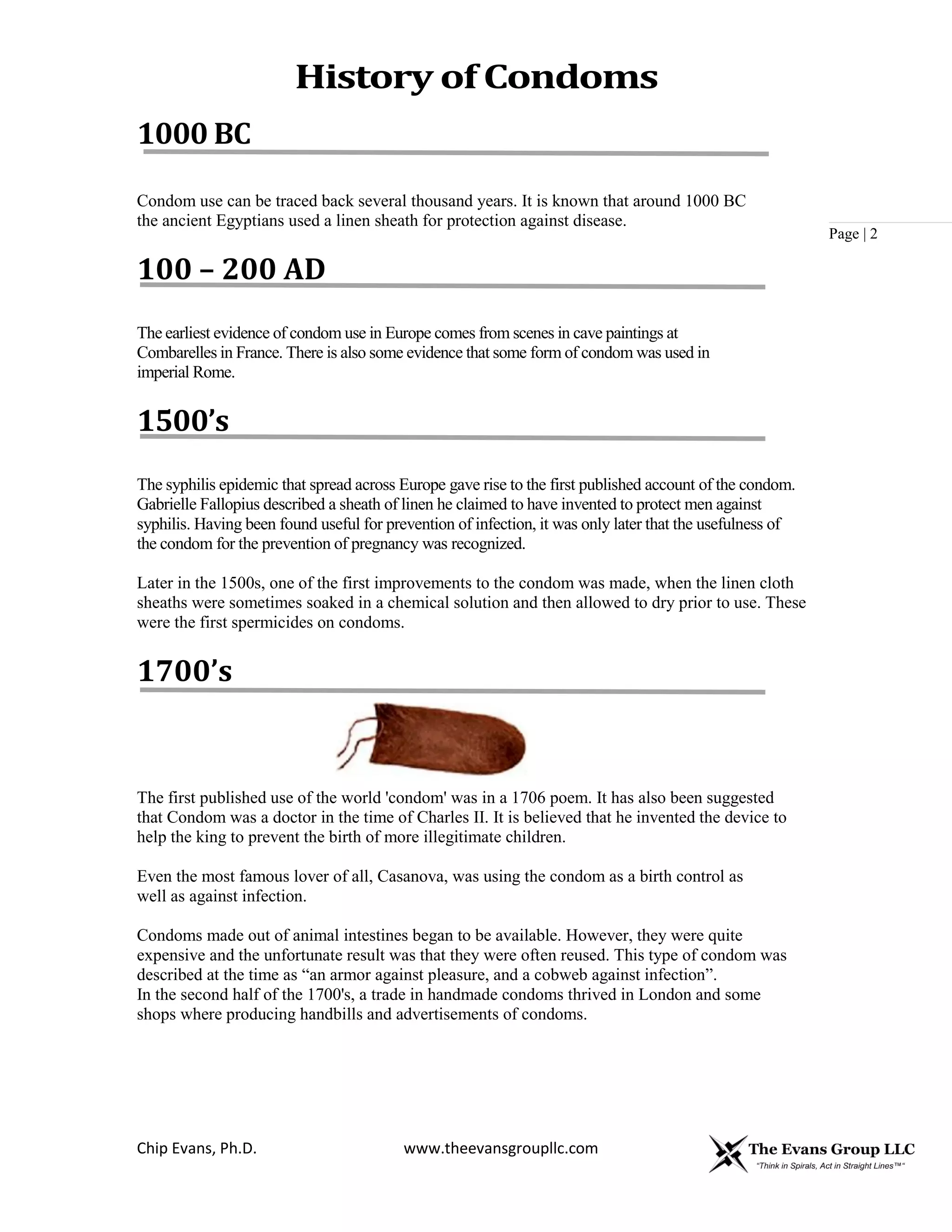 History of condoms | PDF