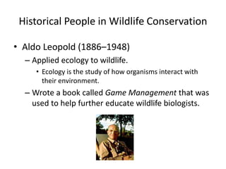 History of conservation | PPTX
