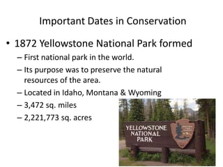 History of conservation | PPTX