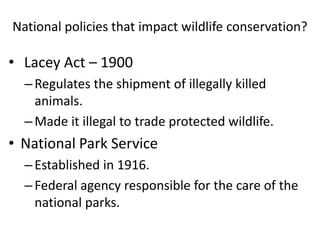 History of conservation | PPTX