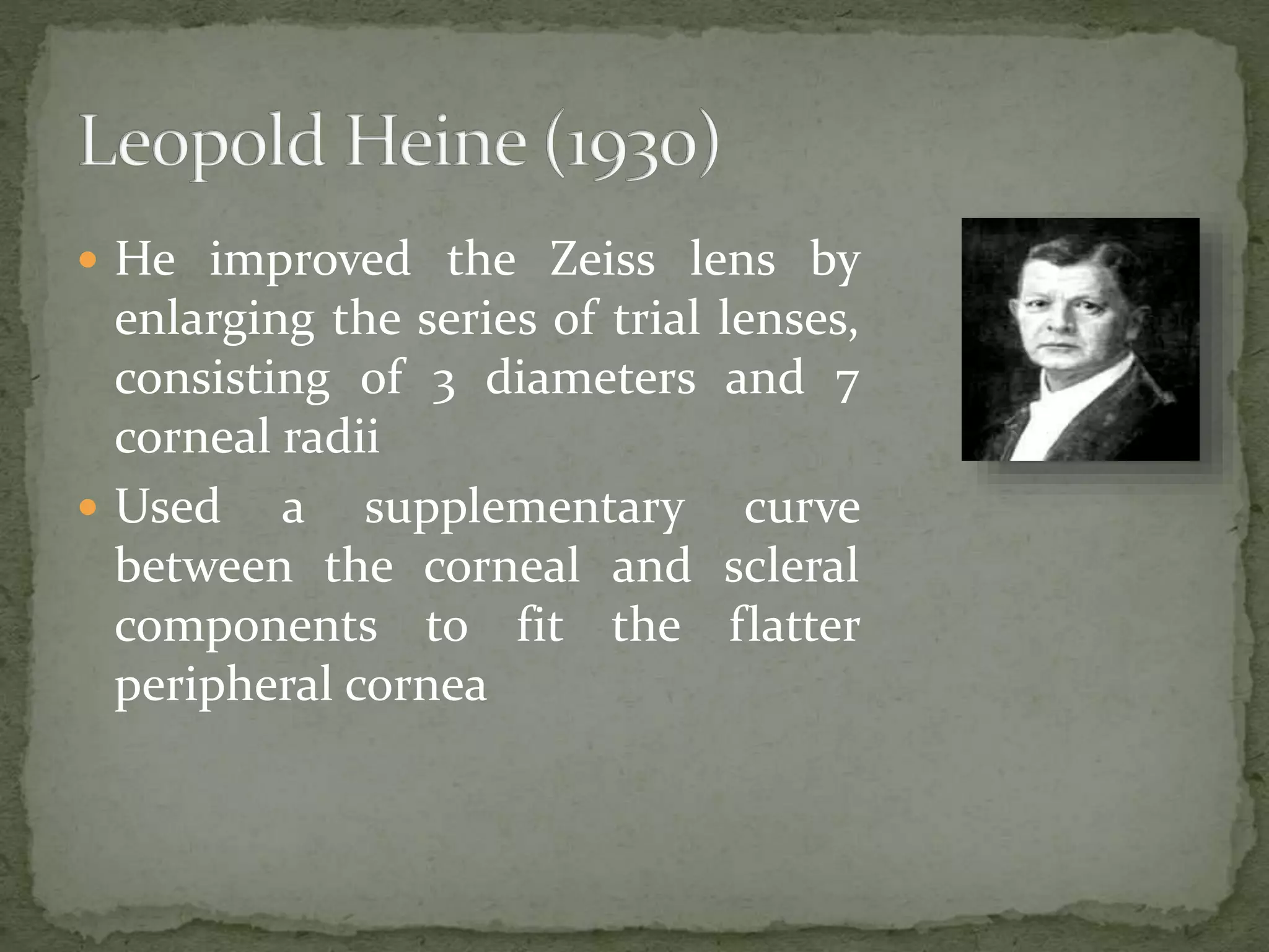 History of contact lens | PPTX
