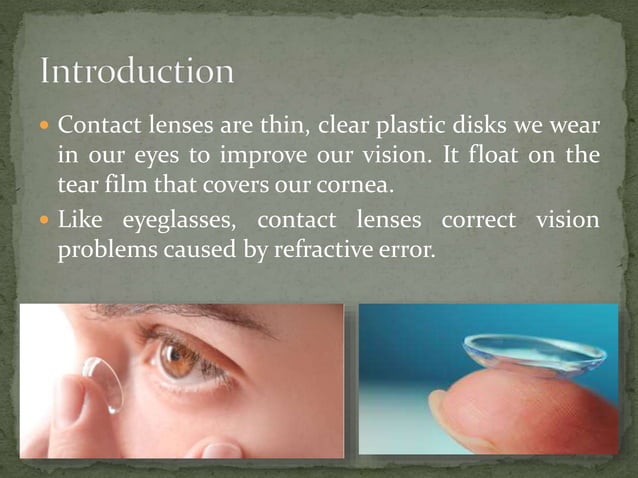 History of contact lens | PPTX