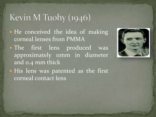 History of contact lens | PPTX