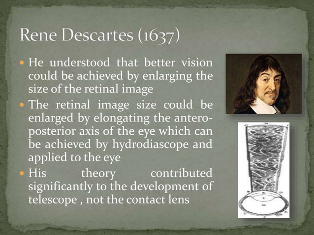 History of contact lens | PPTX