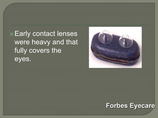History of contact lenses | PPT