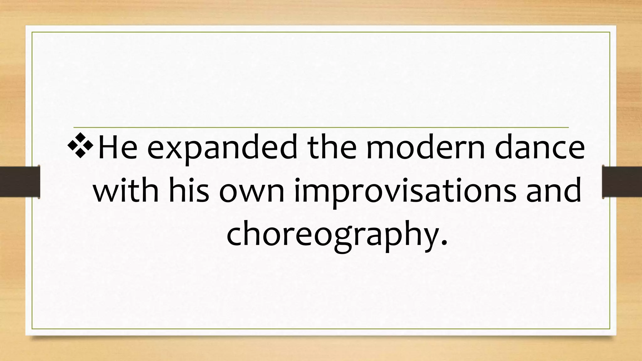 History of contemporary dance | PPTX