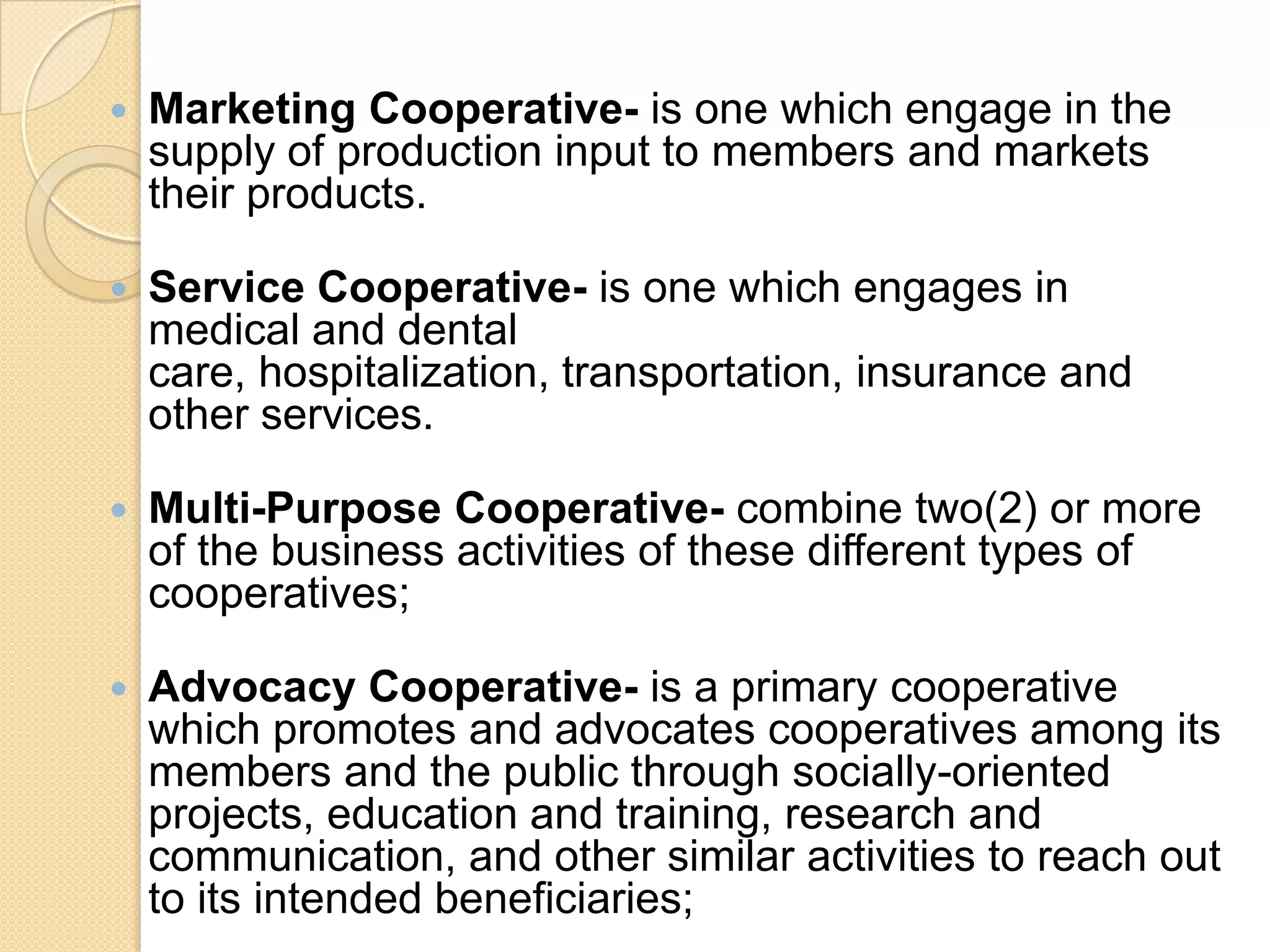 History of cooperatives in the philippines | PPTX