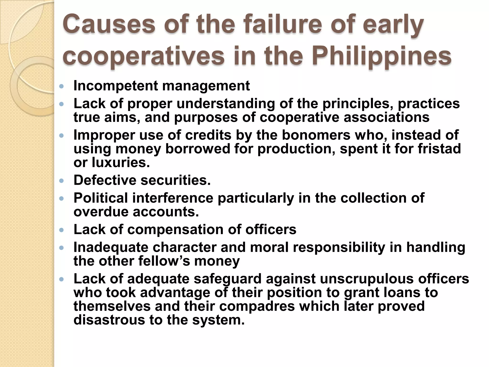 History of cooperatives in the philippines | PPTX