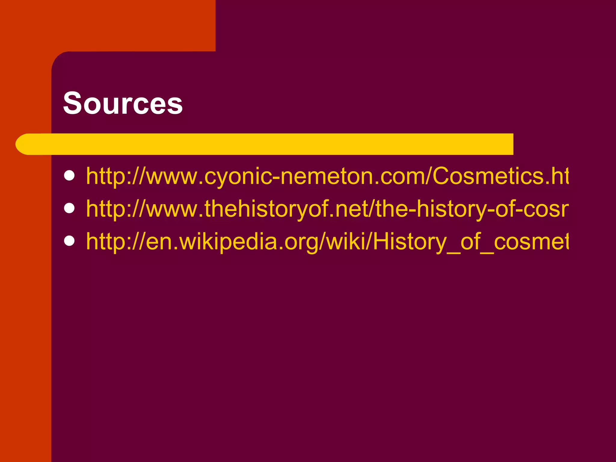 History of cosmetics | PPT