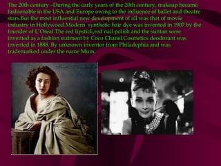 History of cosmetics and makeup | PPT