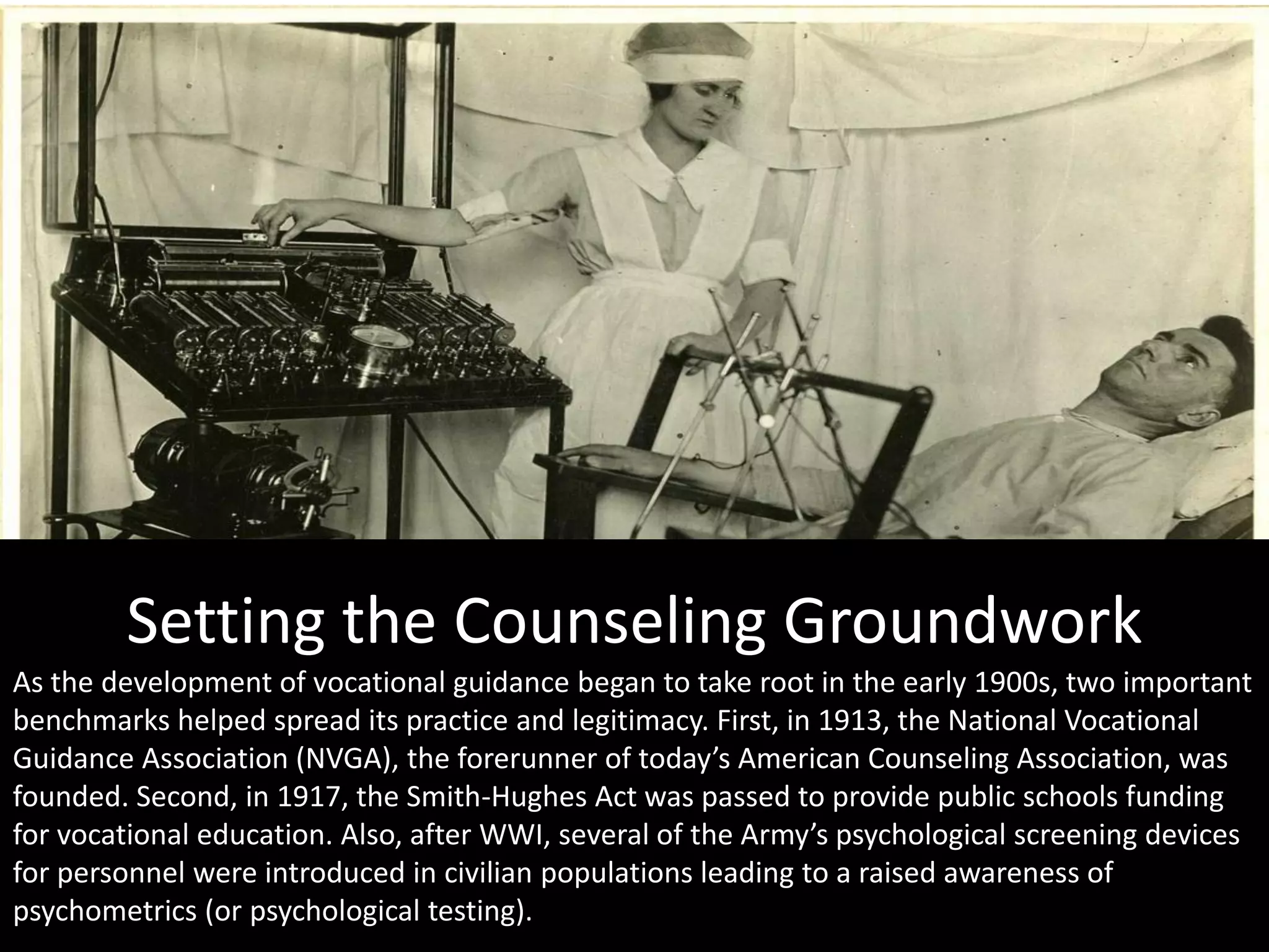 History of Counseling Timeline | PDF