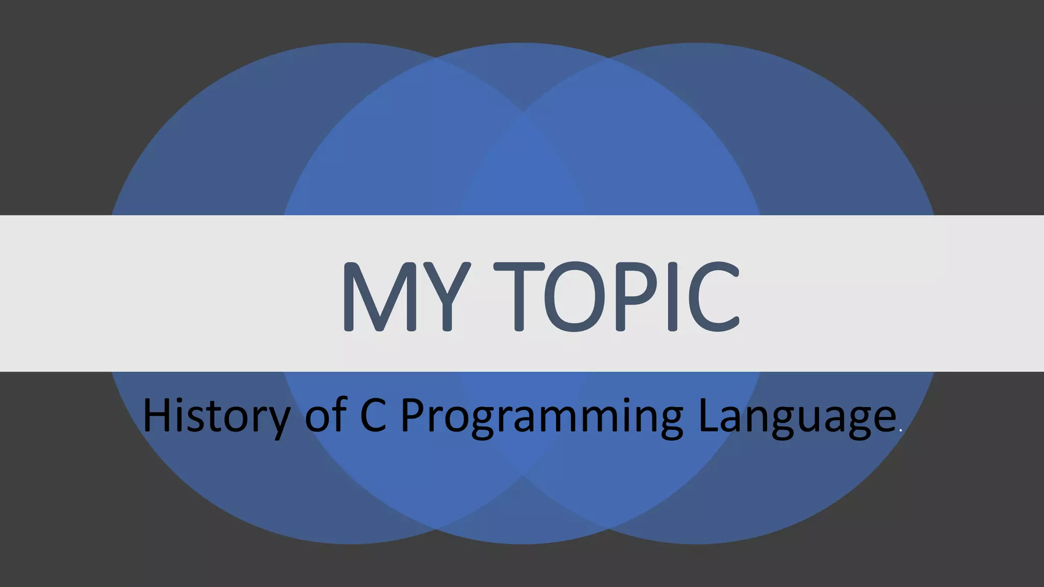 History Of C Programming Language Ppt